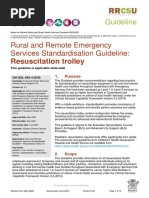 Rural Emergency Resuscitation Trolley Guidelines | PDF | Emergency ...