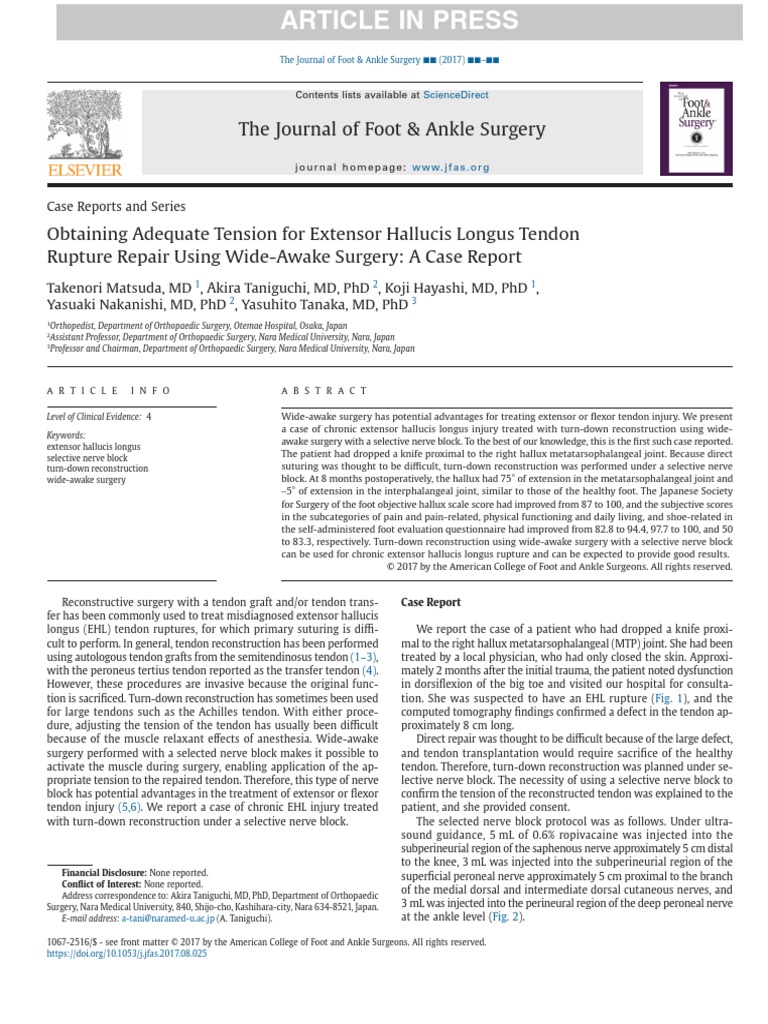 The Journal of Foot & Ankle Surgery | PDF | Foot | Ankle
