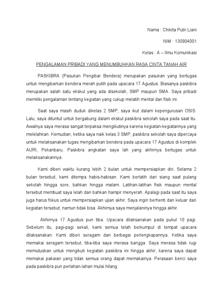 Tgs PKN (Pengalaman Cinta Tanah Air) | PDF | Agama & Spiritualitas