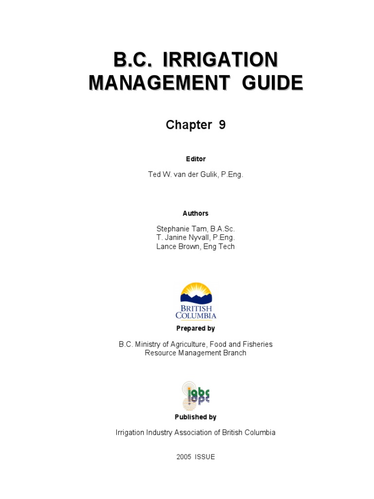 577300-0 Irrigmgmtguide Chapter 09 With Titlepage | PDF | Irrigation | Surface Runoff