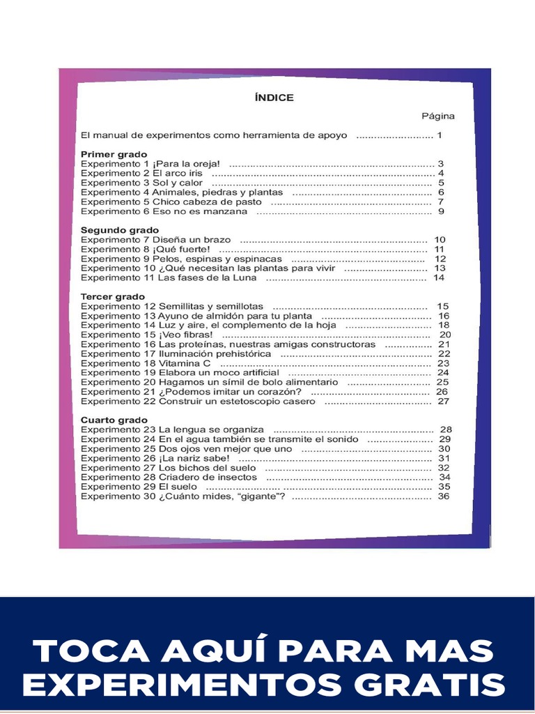Manual Experimentos | PDF