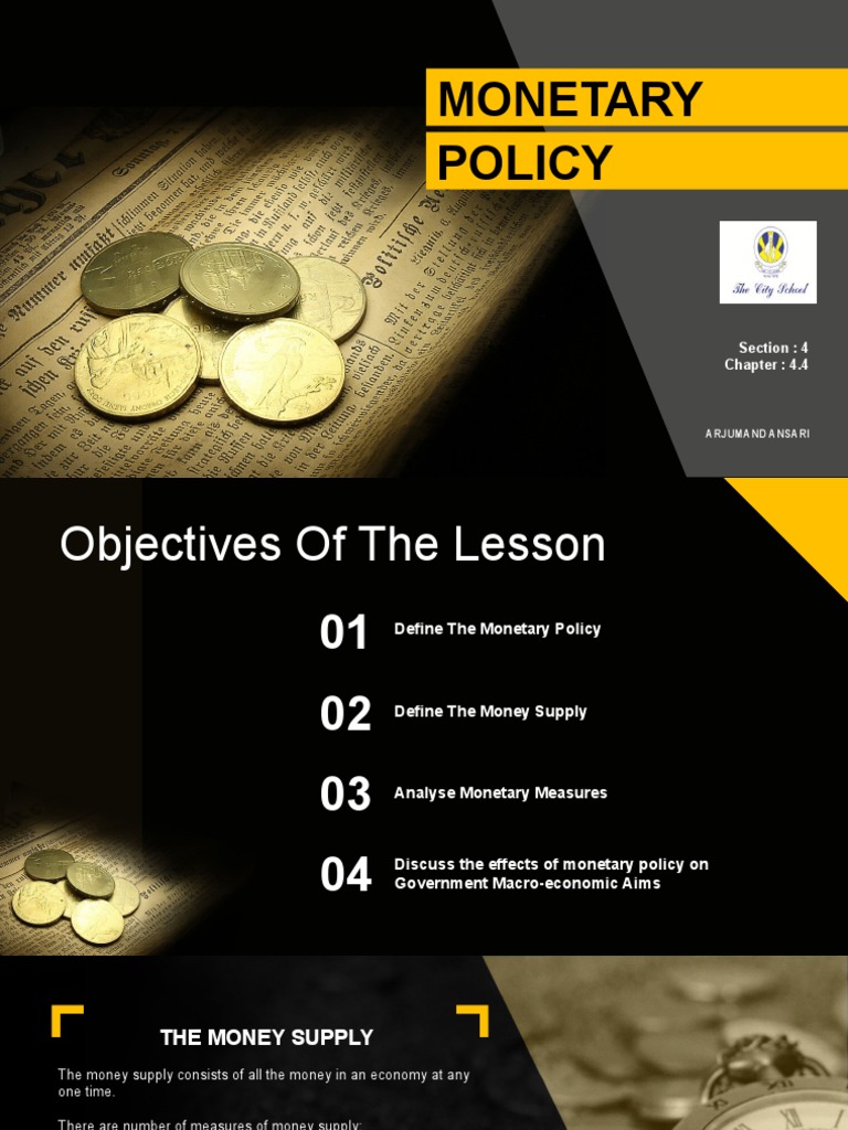 Monetary Policy 1 | PDF | Money | Money Supply