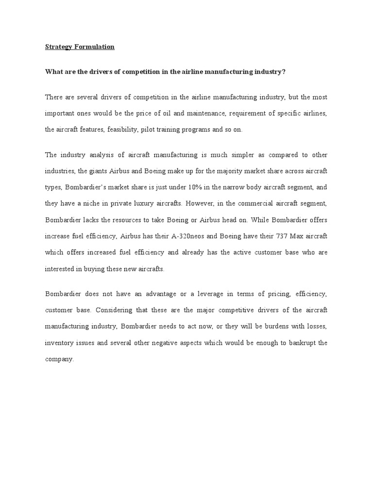 Business Strategy Capstone | Download Free PDF | Airlines | Economies