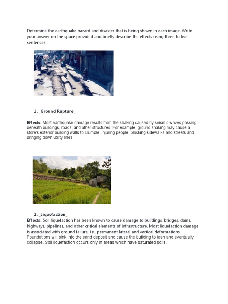 Ground Rupture - Effects | PDF