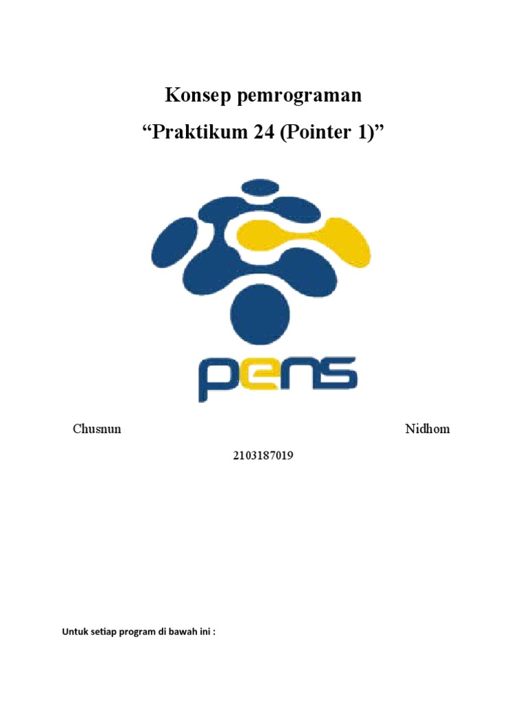Konsep Pemrograman (Pointer Praktikum 24) | PDF