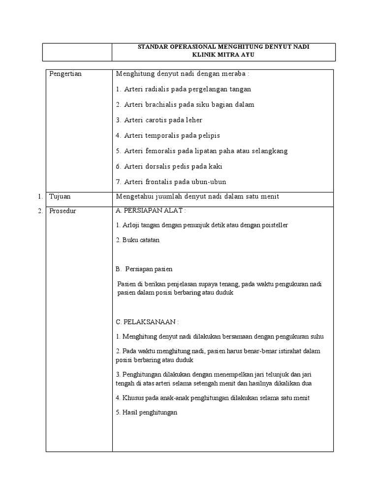 Sop Imunisasi Tetanus Toxoid | PDF
