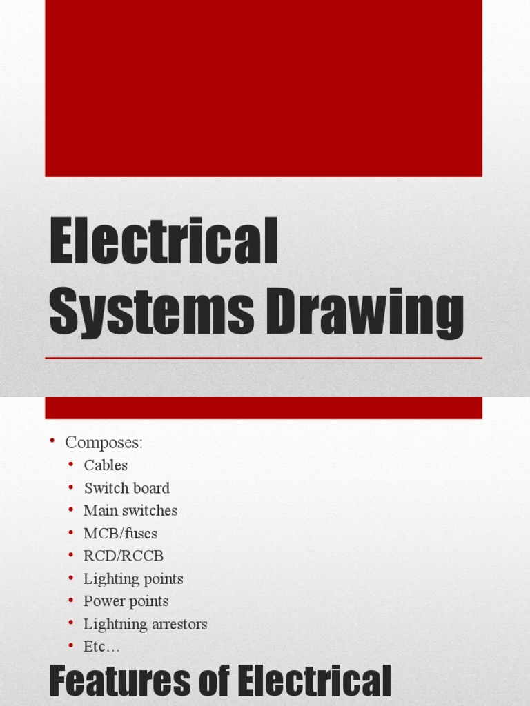 Chapter 2 - Electrical Systems Drawing | PDF | Power (Physics) | Equipment