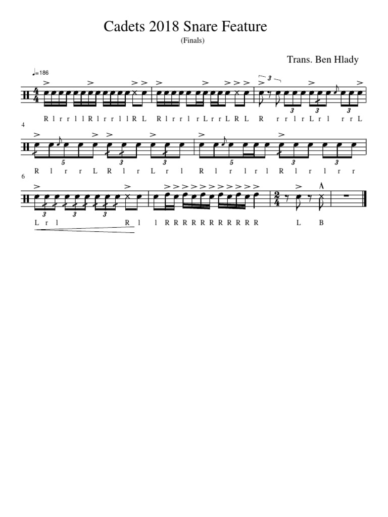 Cadets 2018 Snare Feature | PDF