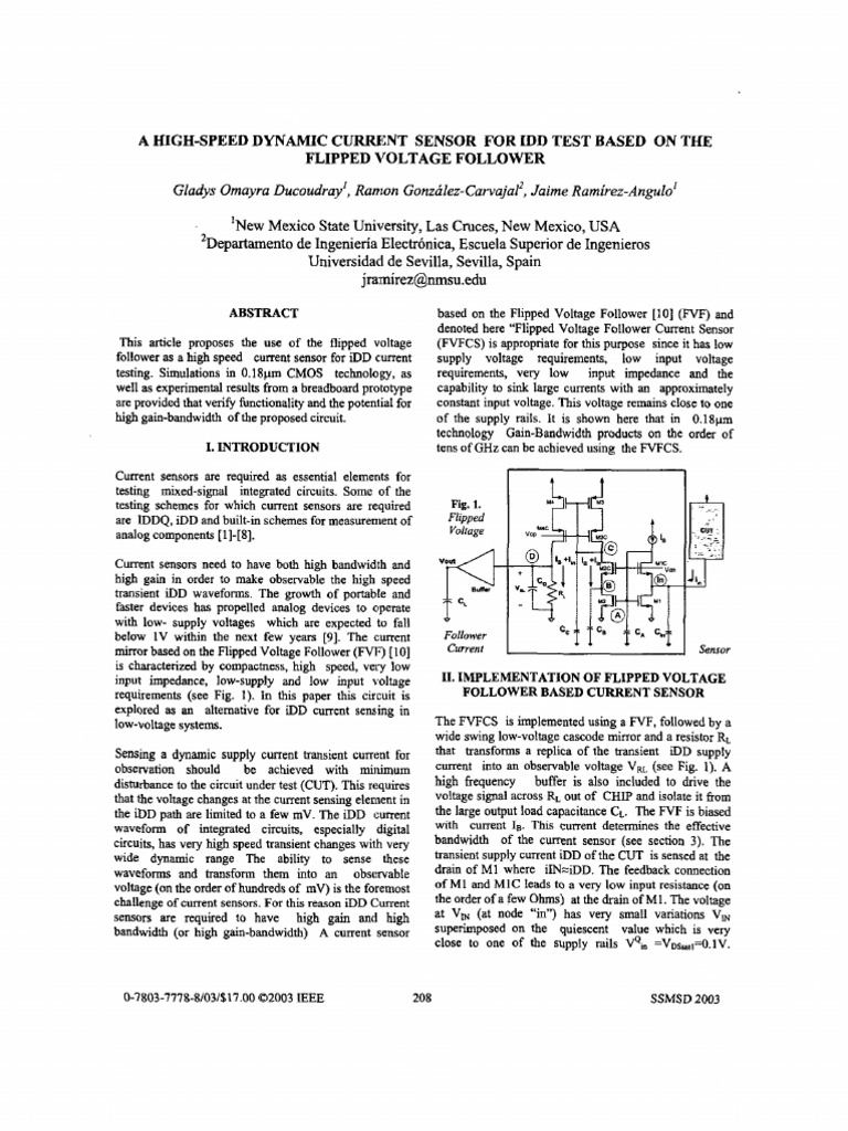 Flipped Voltage Follower (Profe) | PDF | Electronic Circuits | Amplifier