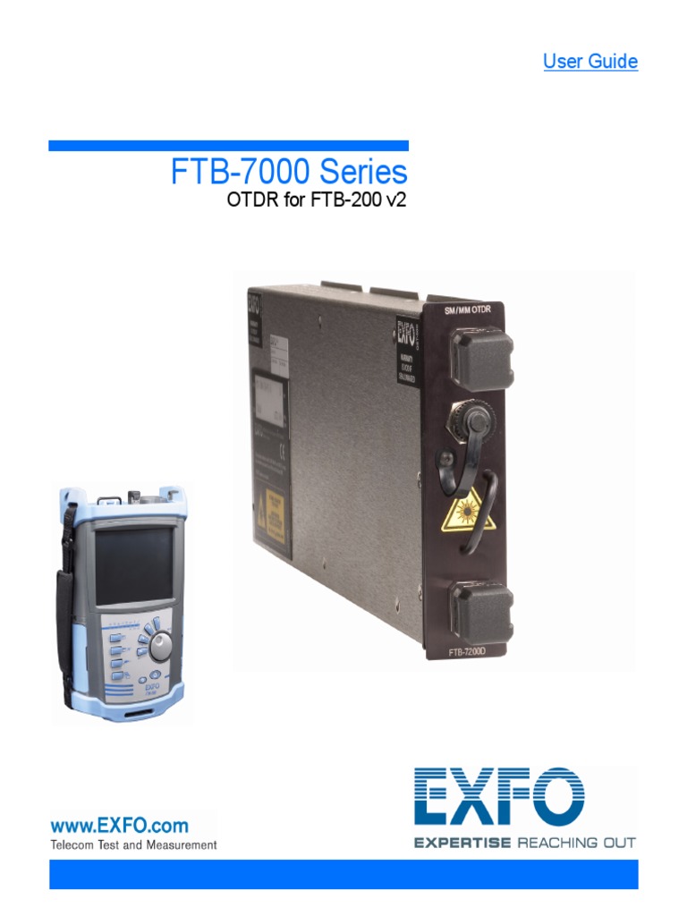 Exfo - Ftb-7600e-0034b Ftb-7000 Series Otdr For Ftb-200 v2 - User Guide ...