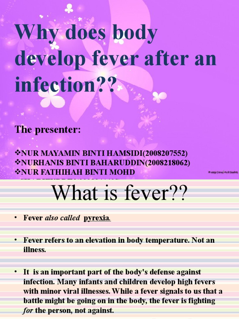 Body Develop Fever After An Infection | PDF | Fever | Animal Diseases