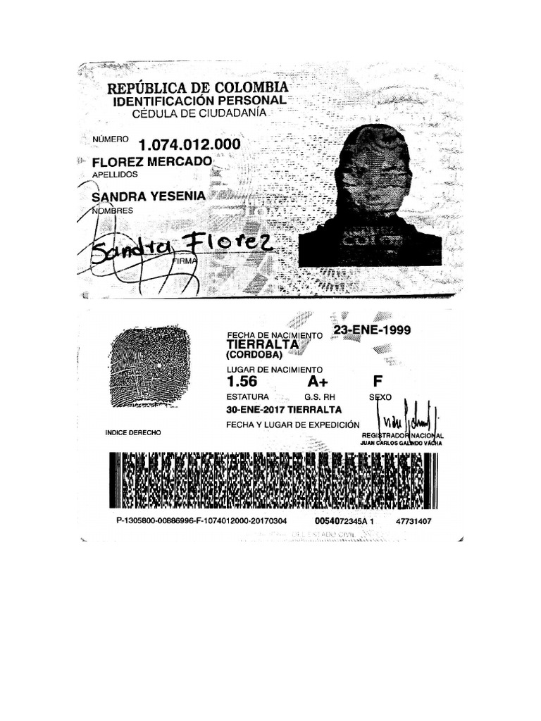 Sandra Florez Cedula y Documentos Del Pedido | PDF
