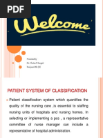 Overview of Patient Classification Systems | PDF | Nursing | Patient