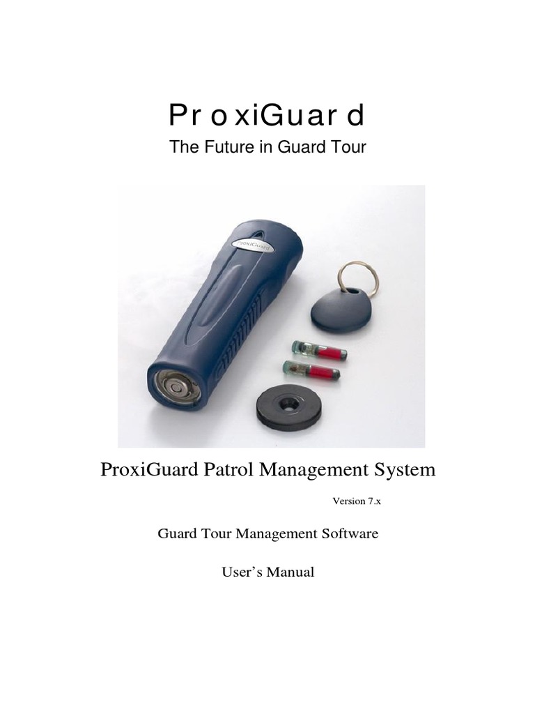 ProxiGuard Patrol Management System 7x Manual English | PDF | Databases ...