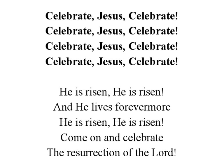 Celebrate Jesus' Resurrection | PDF | Religion & Spirituality