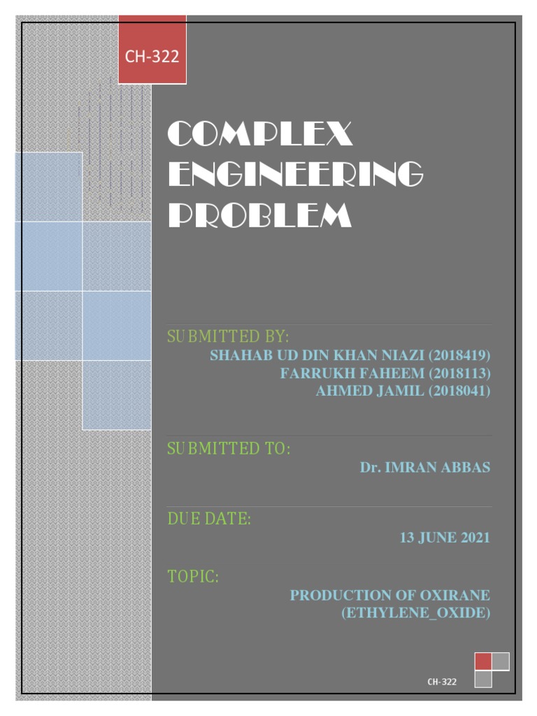 Production of Ethylene Oxide | PDF | Ethylene | Materials