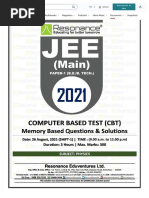 Megacosm FIITJEE | PDF