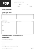 Grade R Lesson Plan Template | PDF | Educational Assessment | Reading ...