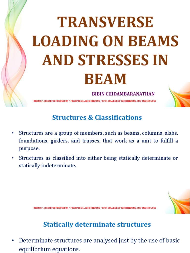 Transverse Loading on Beams Explained | PDF | Bending | Beam (Structure)