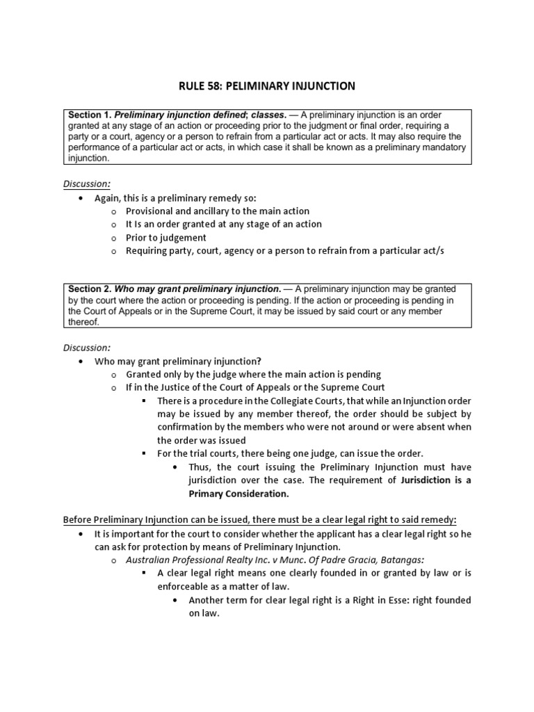 Rule 58 | PDF | Injunction | Judgment (Law)