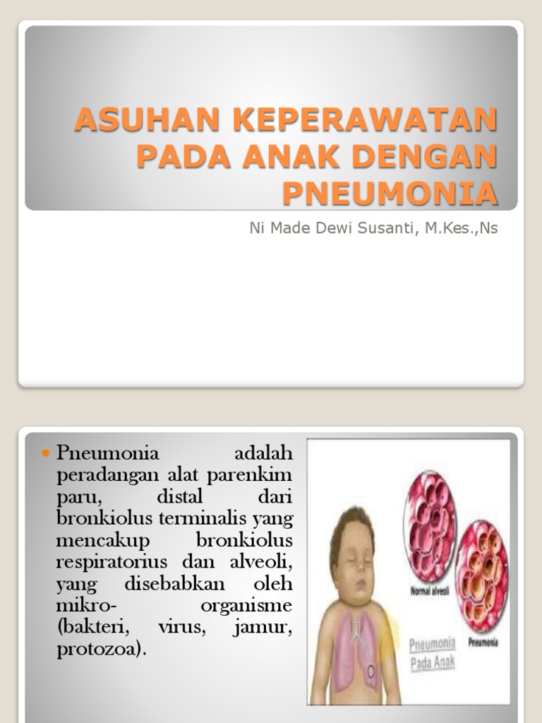 Askep Pada Anak Dengan Gangguan Pneumonia | PDF | Pengembangan Diri | Kesehatan Holistik