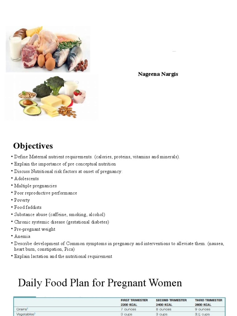 Maternal Nutrition | PDF | Nutrients | Pregnancy