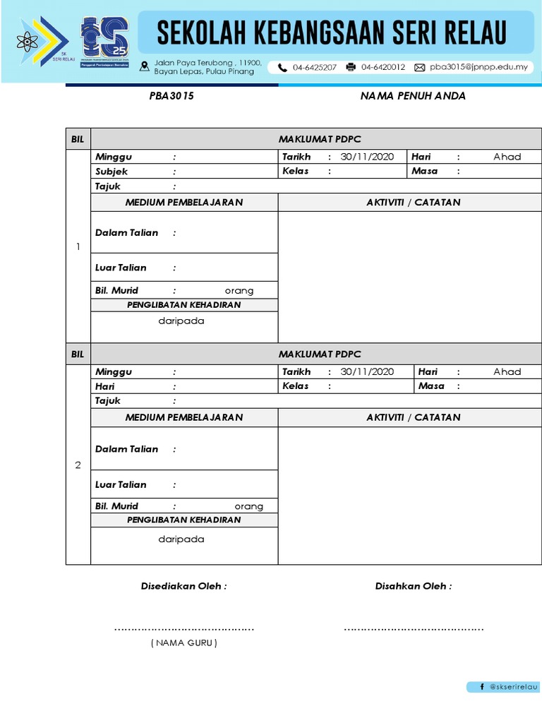 Tapak RPH PDPR 2020 | PDF
