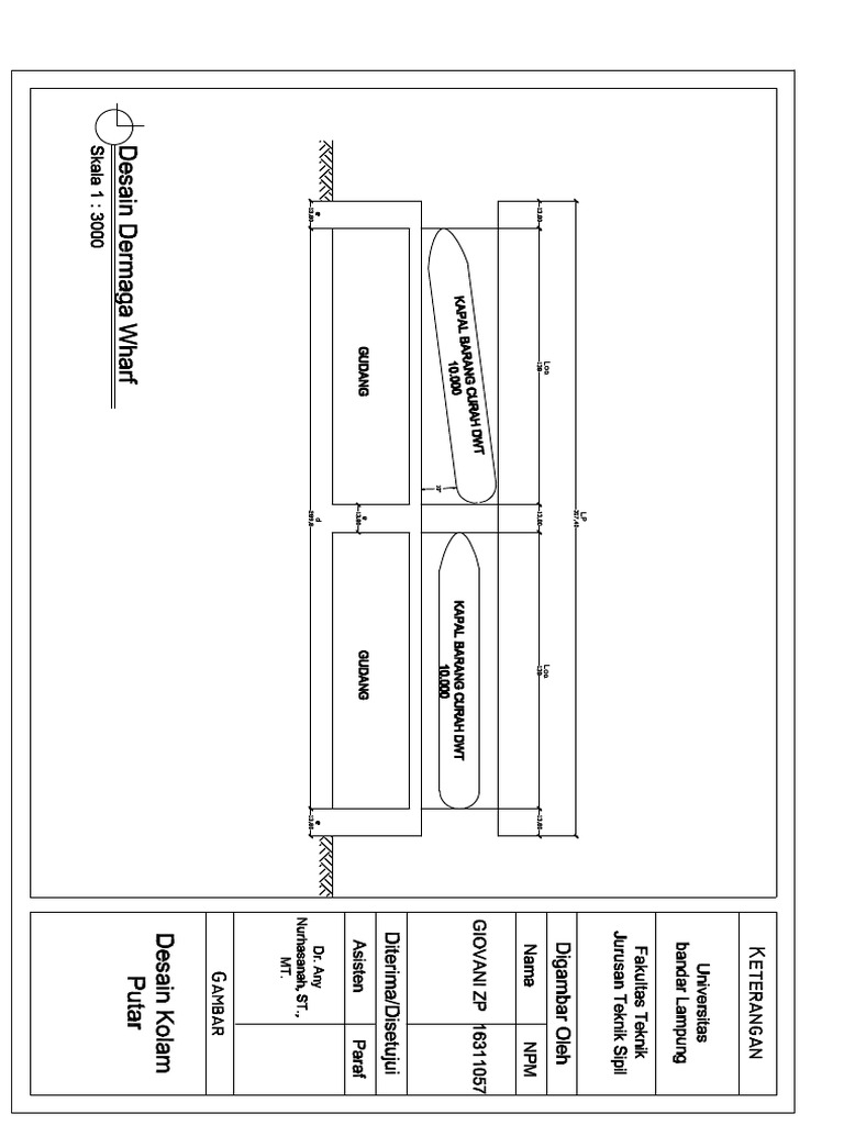 Desain Dermaga Wharf-Model | PDF