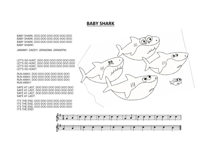 Baby Shark: (Mammy, Daddy, Grandma, Grandpa) | PDF | Art