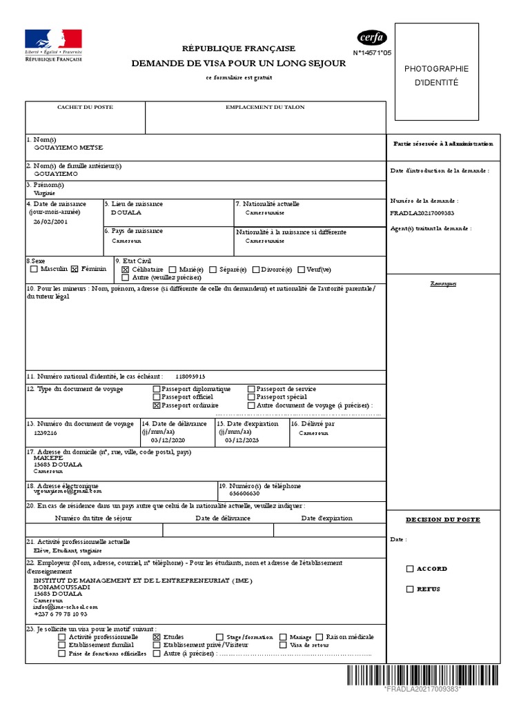 Visa Def | PDF | Visa (Document) | Gouvernement et identité