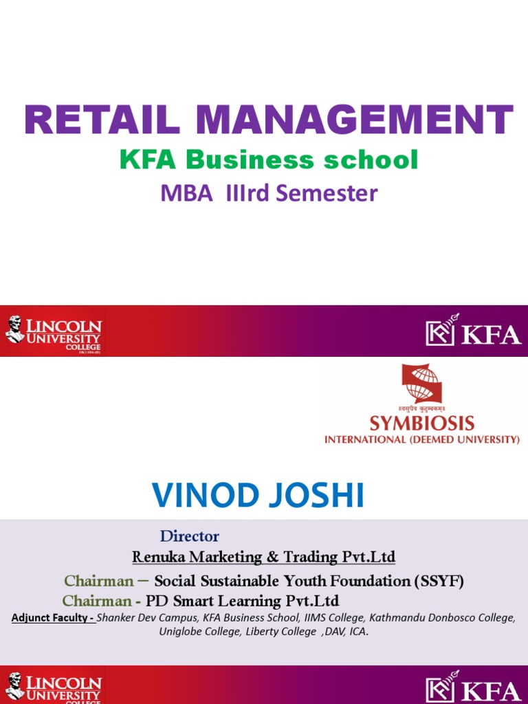 UNIT I Introduction To Retailing - 1628856313 | PDF | Retail | Marketing
