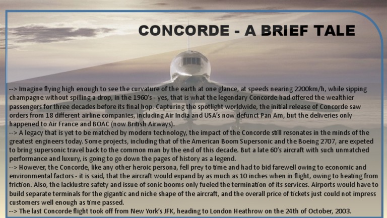 Concorde Intro | PDF