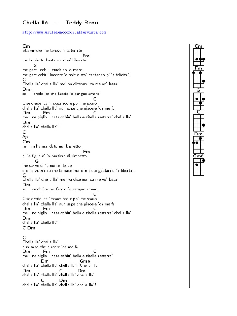 Chella Lià - Teddy Reno | PDF