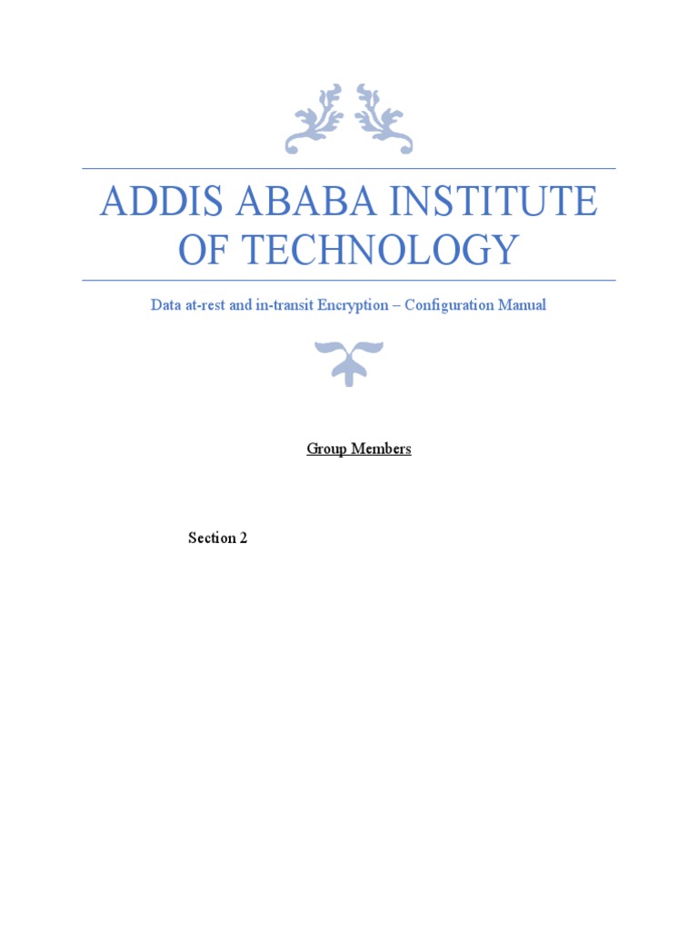 At Rest & in Transit Encryption | PDF | Encryption | Key (Cryptography)