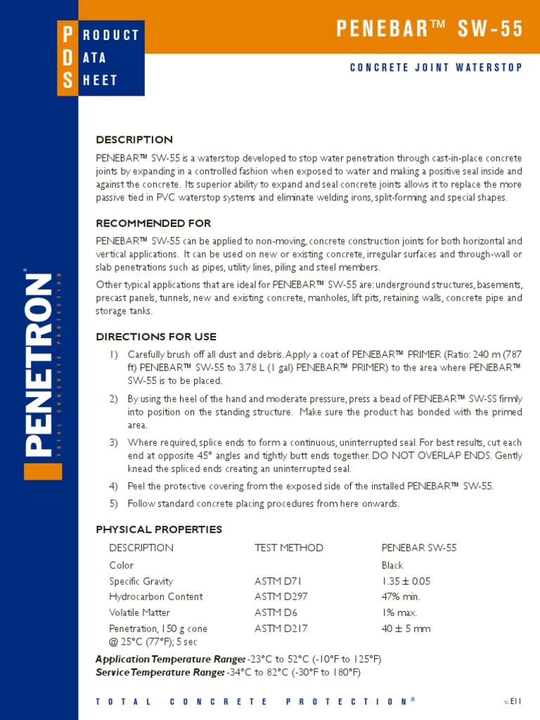 Penebar SW-55 PDS E11 | PDF | Concrete | Pipe (Fluid Conveyance)