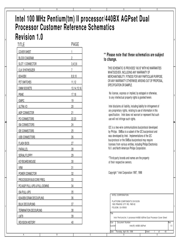 Mainboard Intel Model-440BX Dual-CPU | PDF | Computer Networking ...