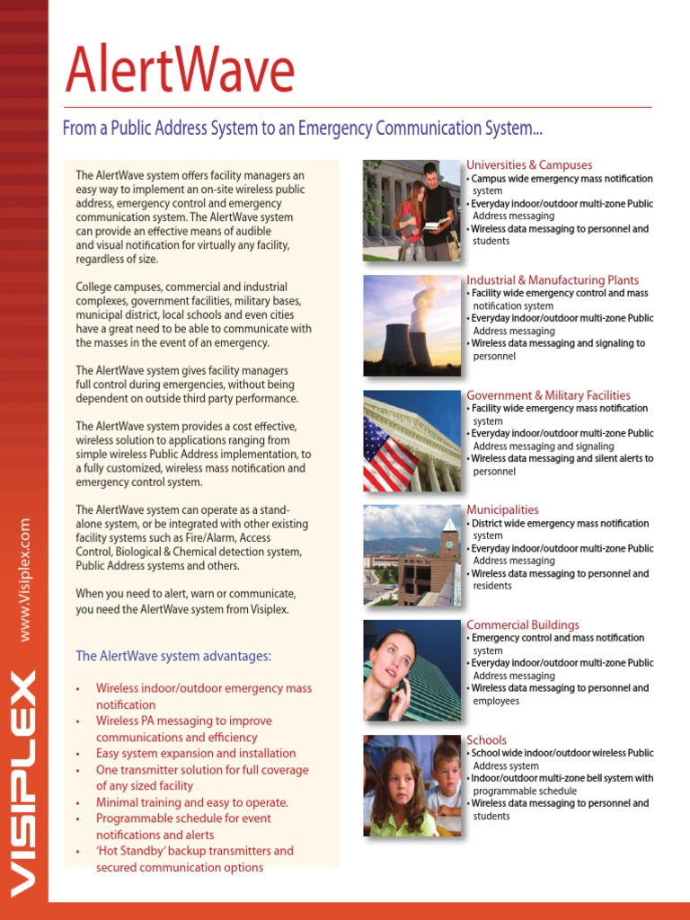 Alertwave: From A Public Address System To An Emergency Communication ...