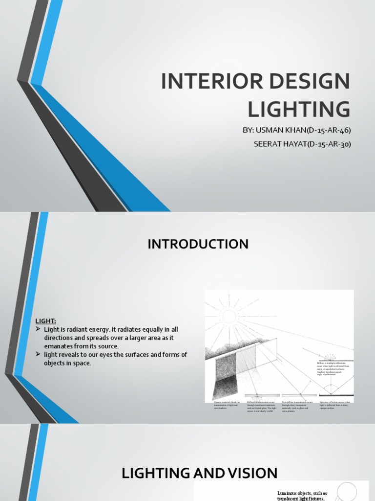 Lighting Interior Design | PDF | Lighting | Reflection (Physics)