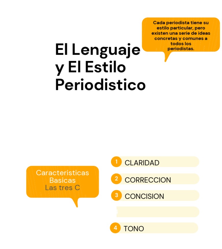 El Lenguaje y El Estilo Periodistico | PDF