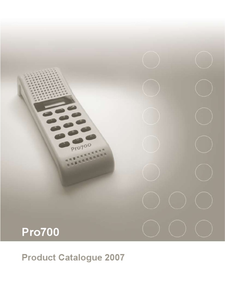 Pro700 Communication System Overview | PDF | Loudspeaker | Microphone