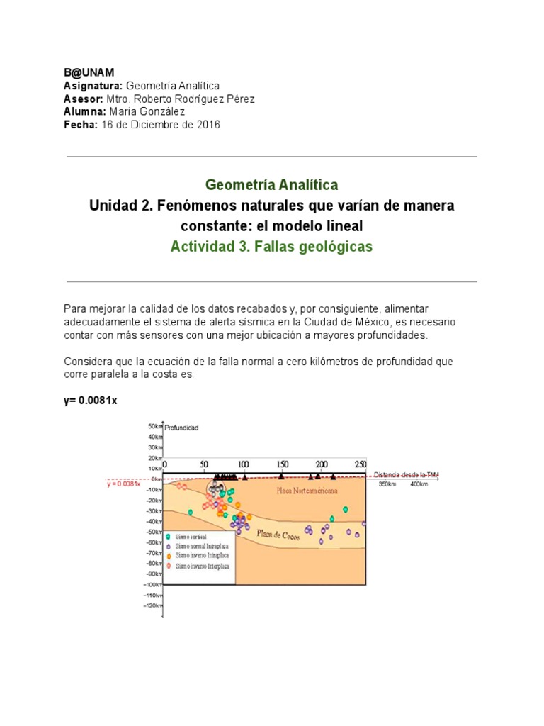 GeoAnali U2 Act3 FallasGeologicas GonzalezMaria | PDF
