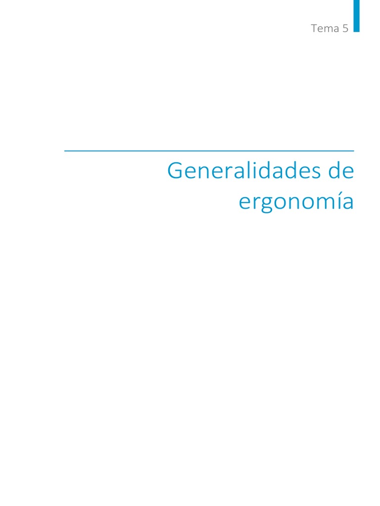 Tema 5 | PDF | Factores humanos y ergonomía | Diseño