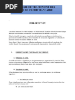 Processus D'octroi de Crédit | PDF | Crédit | Finance et gestion monétaire