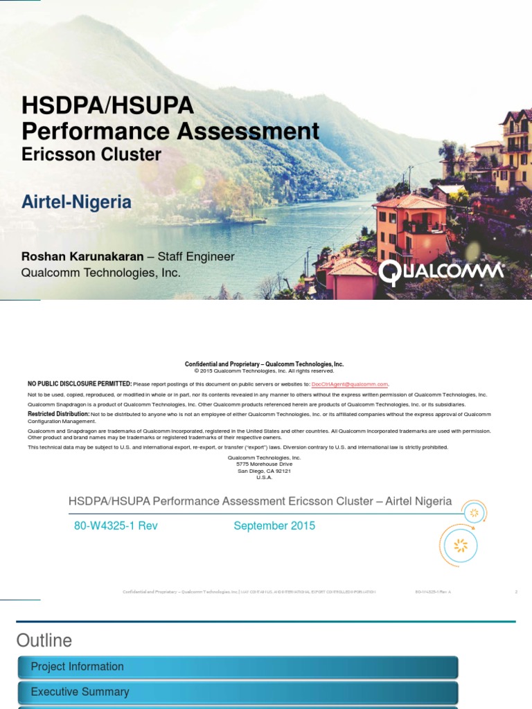 Rev A - HSDPA - HSUPA Performance Assessment Ericsson Cluster Airtel ...