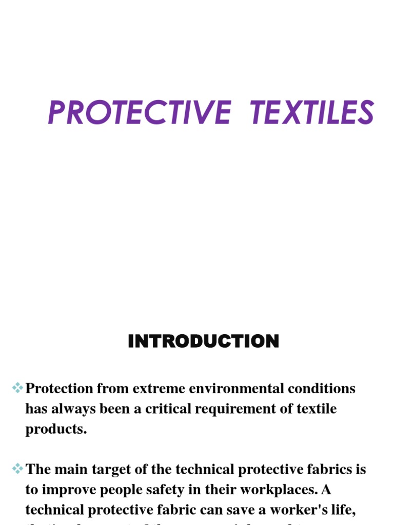 Protective Textiles | PDF | Ultraviolet | Textiles