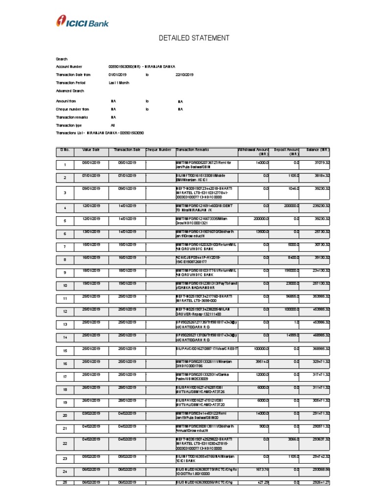 Bank Statement - 00 | Download Free PDF | Financial Transaction | Trade