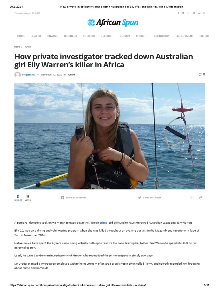 How German Private Investigator Nick Greger Tracked Down Australian ...