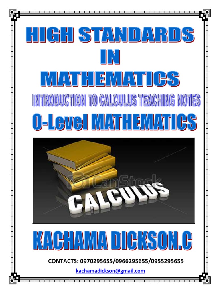 Introduction To Calculus | PDF | Integral | Derivative