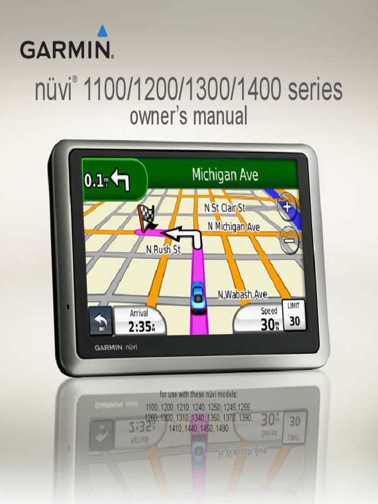 Nüvi 1100/1200/1300/1400 Series: Owner's Manual | PDF | Business