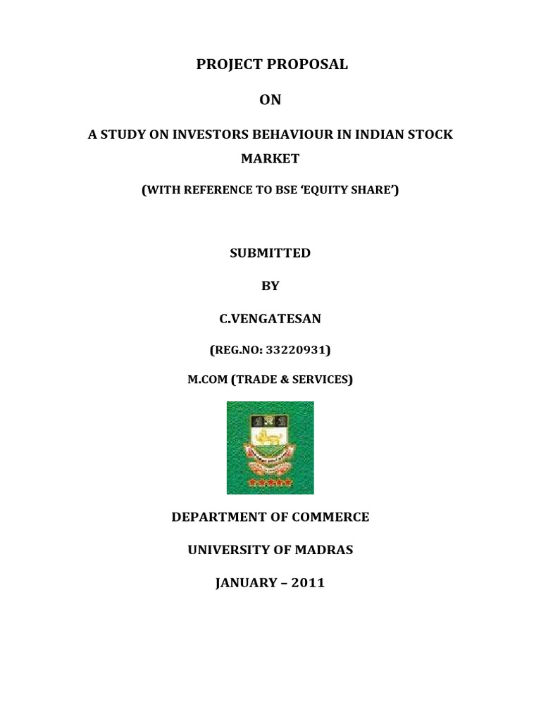 Investor Behavior in Indian Stock Market | PDF | Financial Markets ...
